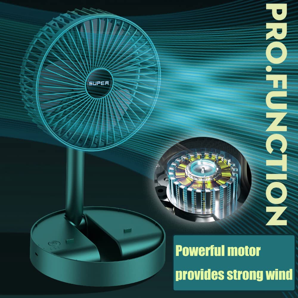 Powerful Rechargeable High-Speed Table Desk Fan – CartZilla
